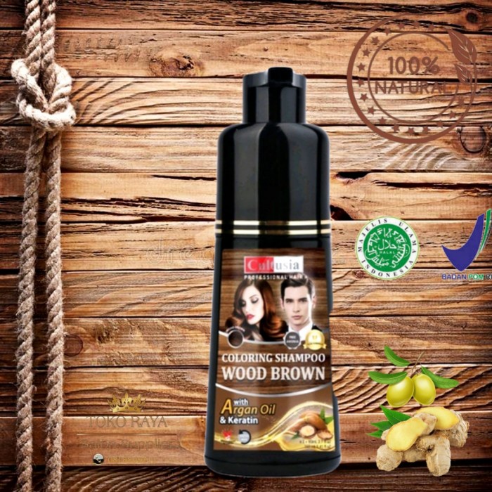 Jual Shampoo Penghilang Uban Cultusia Shampoo Coloring Wood Brown ...