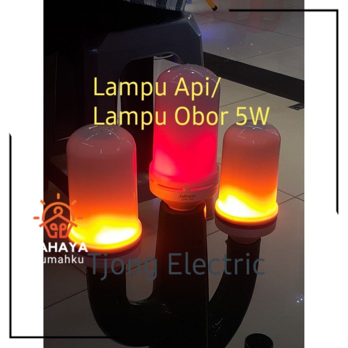 Jual Lampu Api / Lampu Obor LED 5 Watt Fitting e27 / Lampu Hias LED 5W ...