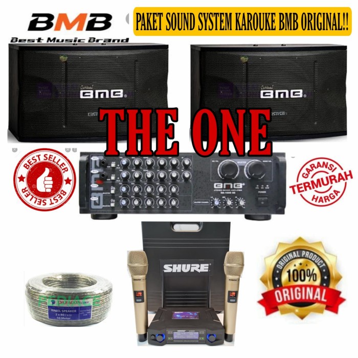 Jual PAKET KARAOKE SOUND SYSTEM SET BMB ORIGINAL.(paket lengkap ...