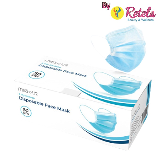 Jual MISS U2 3PLY EARLOOP DISPOSABLE FACE MASK 50 PCS | Shopee Indonesia
