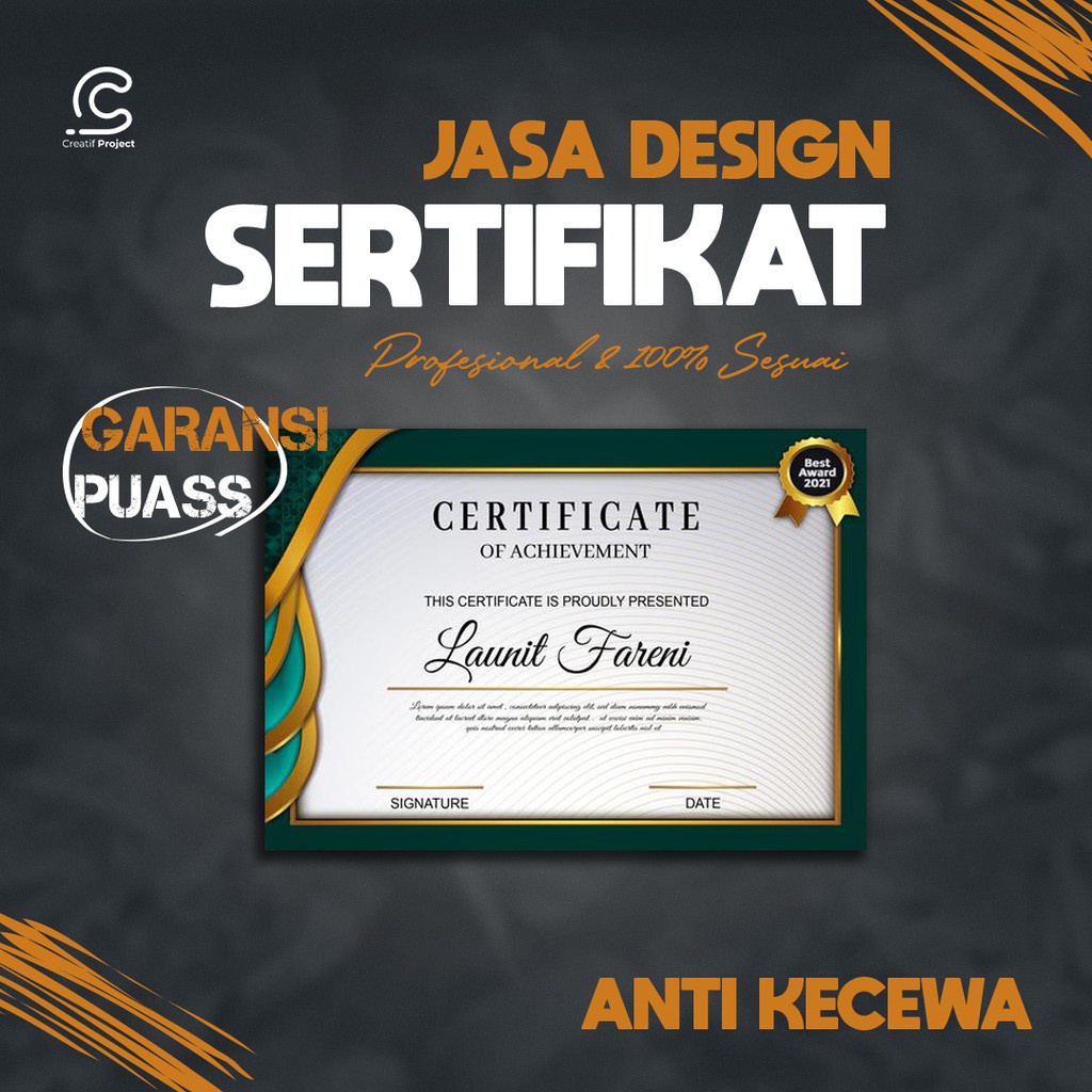 Jual Desain Sertifikat Custom | Toefl | Bela Diri | Komputer | Eyelash ... Jual Desain Sertifikat Custom | Toefl | Bela Diri | Komputer | Eyelash ...