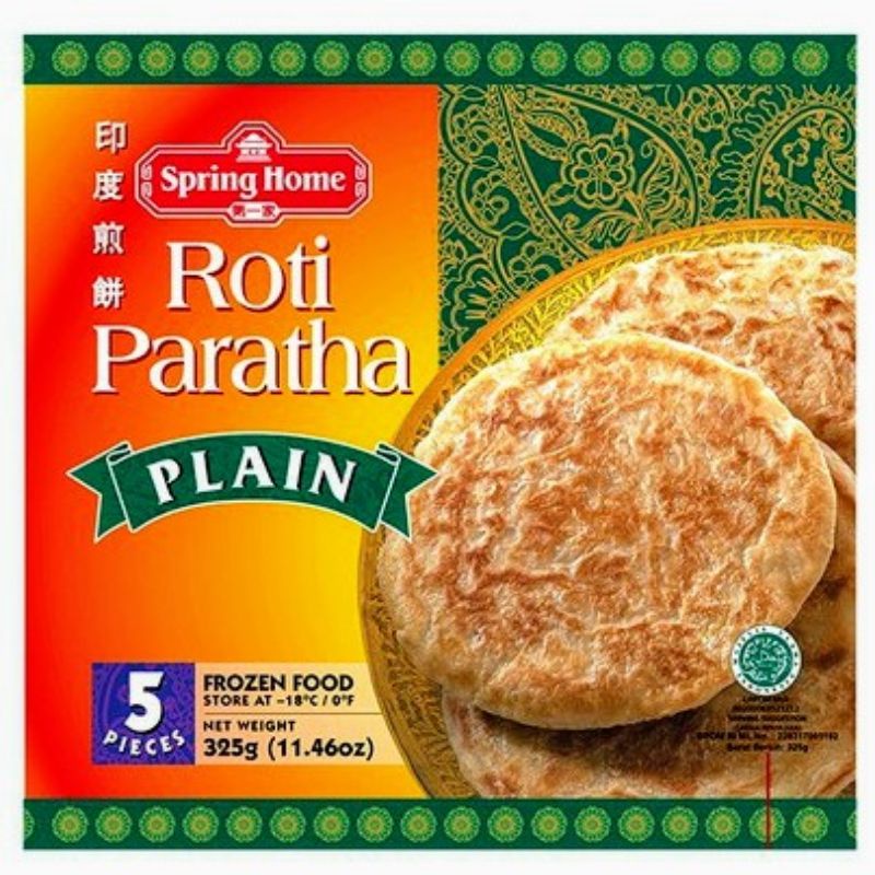 Jual Spring Home Roti Paratha Plain Isi 5 | Shopee Indonesia