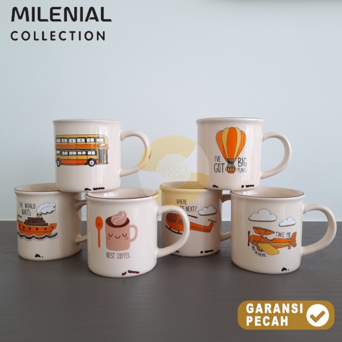 Jual HOMECO 1pcs Mug 10oz Milenial Journey Collection | Gelas Minum ...