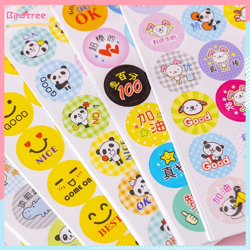Jual [Readystock ️COD]Cartoon Reward Stickers Animals Praise Label ...