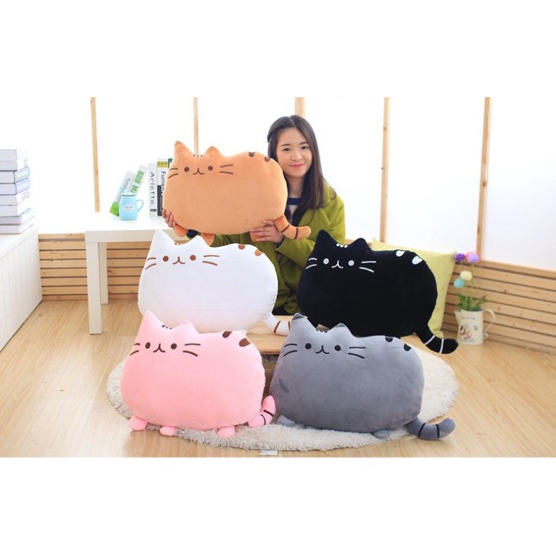 Jual Bantal Kucing Pusheen Ukuran XL Besar Soft Halus Boneka Bantal ...