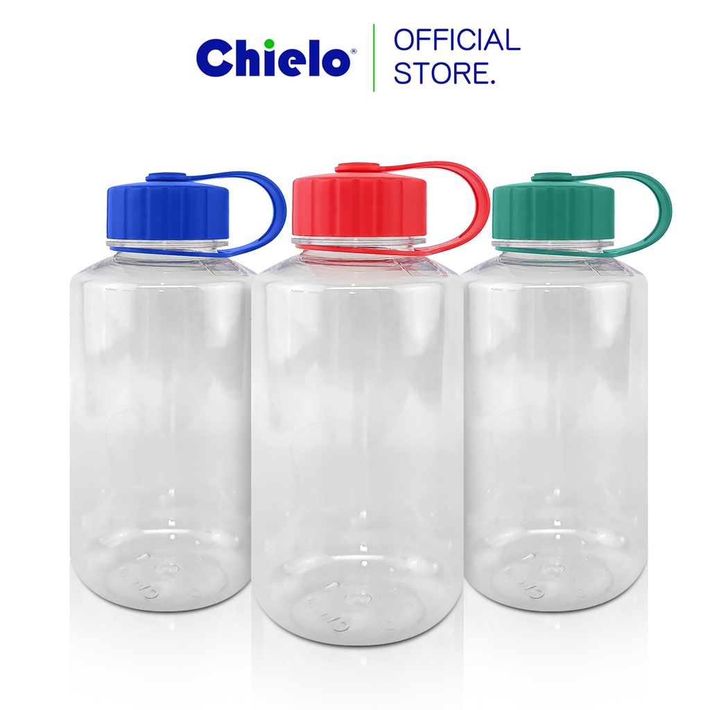 Jual Chielo Botol Minum Premium Plastik 1000 ML Dundee Water Bottle BPA ...