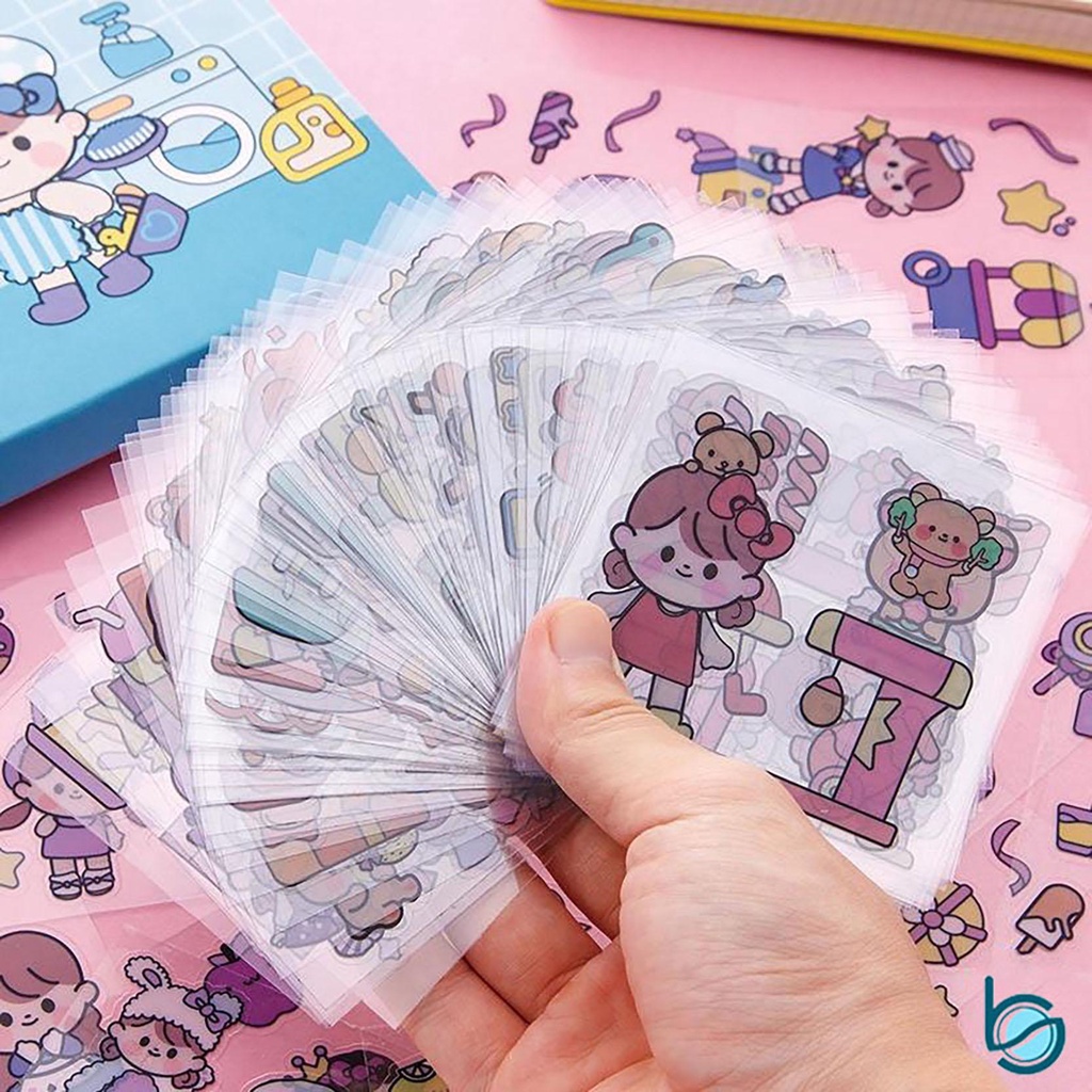 Jual Stiker Motif Lucu 1 Set Isi 20 Lembar Kecil/Cute Sticker 20 Pcs ...