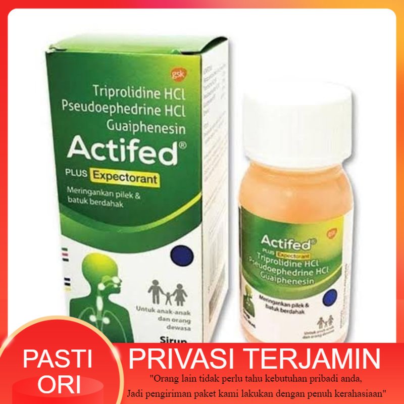Jual Actifed Sirup Hijau 60 ml / aktifed obat batuk dan flu | Shopee ...