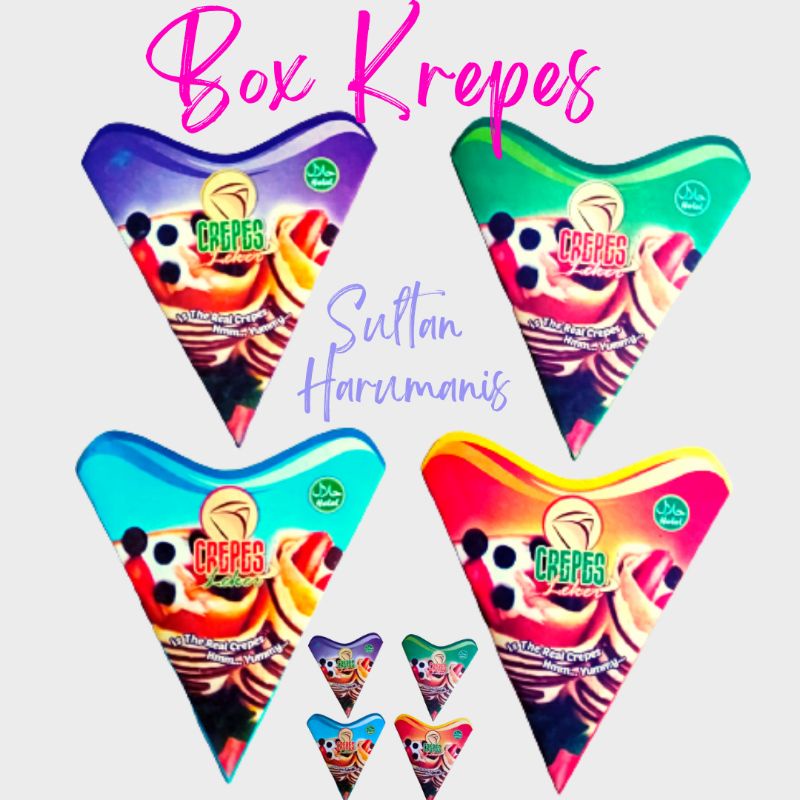Jual bungkus krepes kemasan krepes leker wadah krepes kertas krepes ...