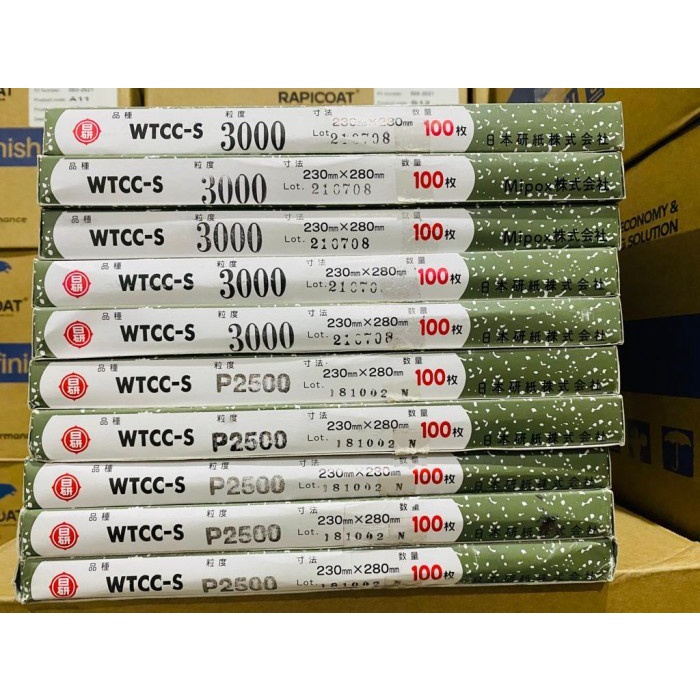 Jual Amplas NIKKEN eceran Grit No. 2500 dan No. 3000 Waterproof Asli ...