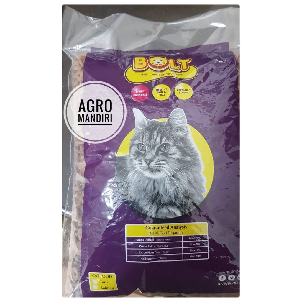 Jual Bolt Cat Food Pakan Makanan Kucing 800 Gram Kemasan Pabrik ...