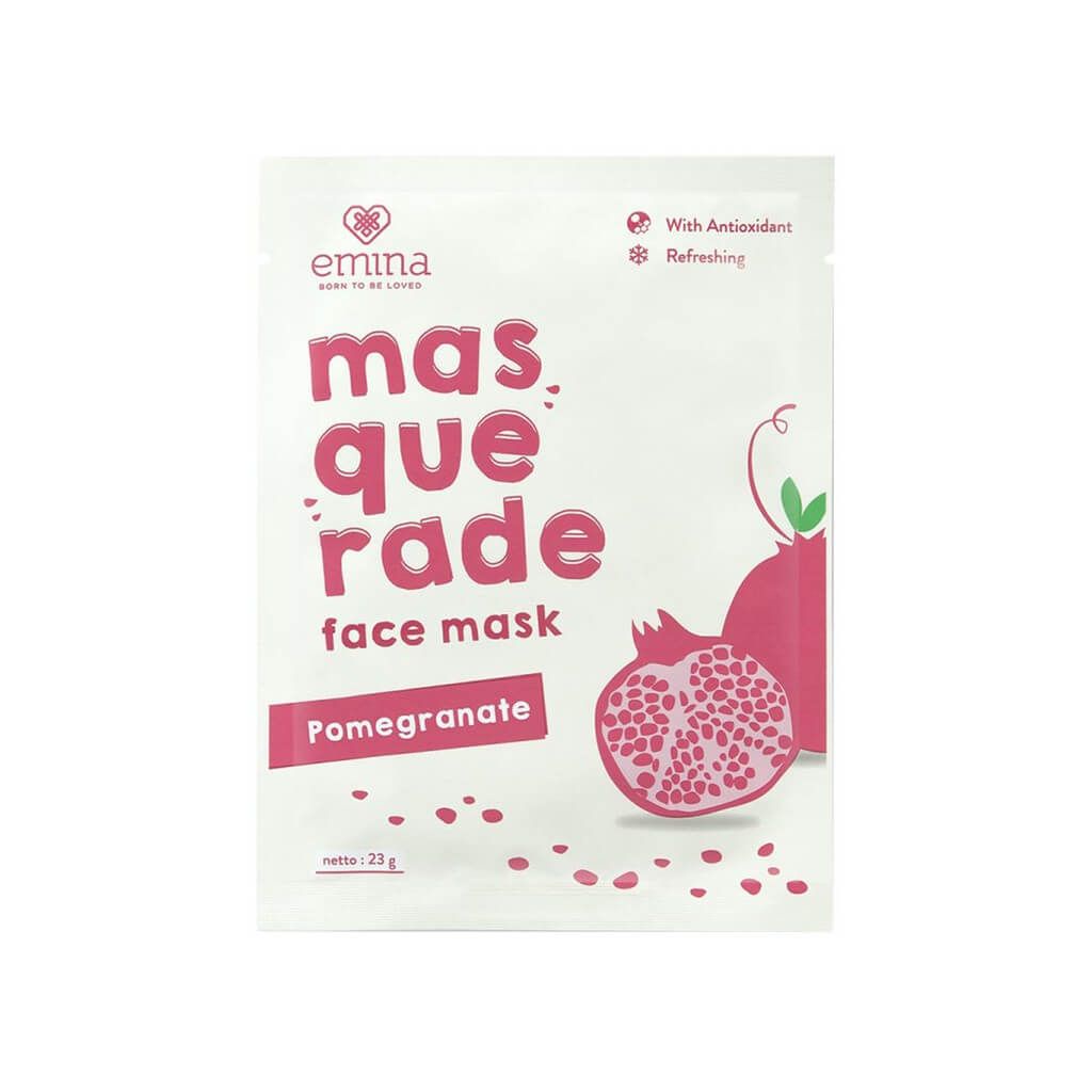 Jual Emina Masquerade Face Mask - Pomegranate | 23 g | Shopee Indonesia