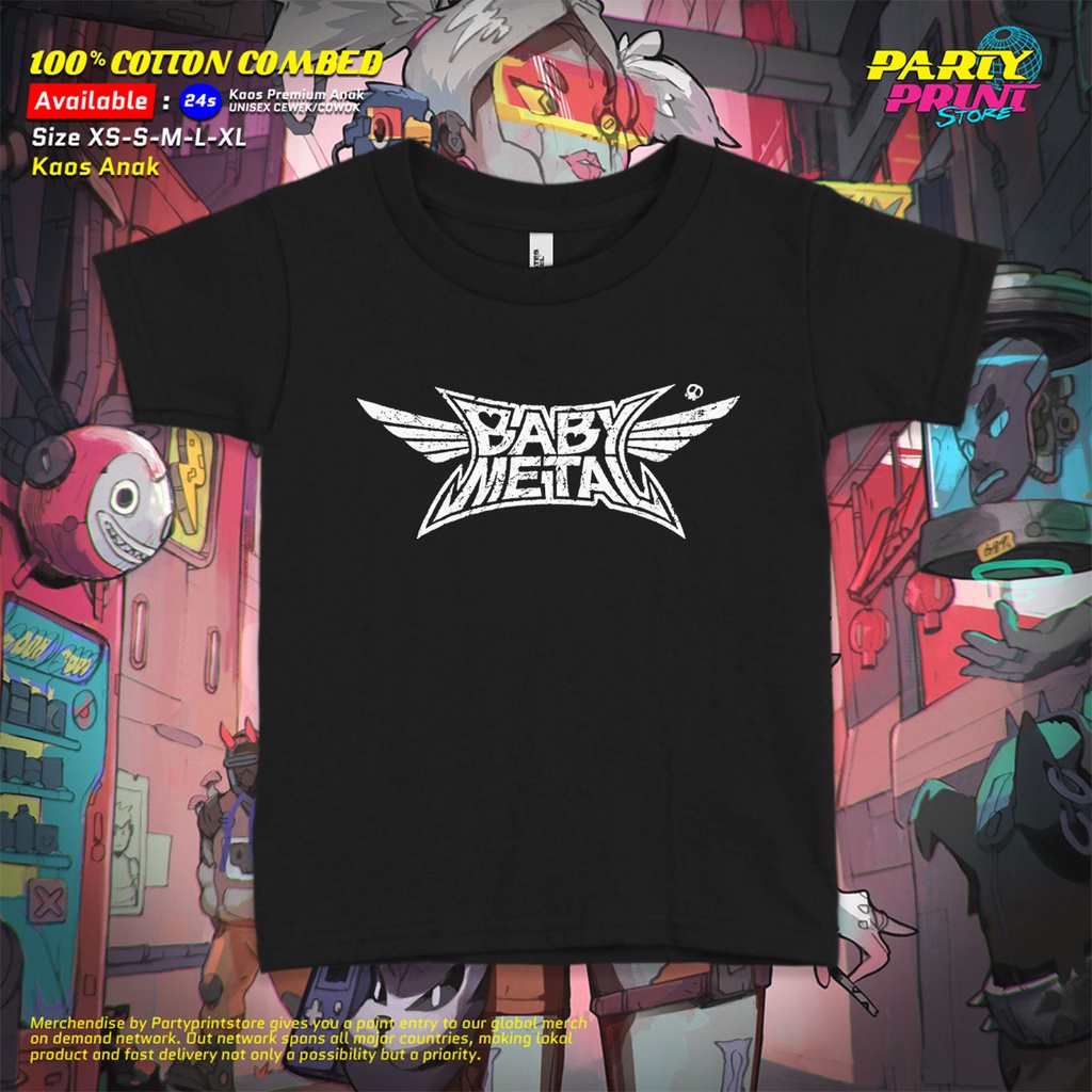 Jual Partyprintstore Kaos Anak Cowok Band BabyMetal Baby Metal Logo #1 ...