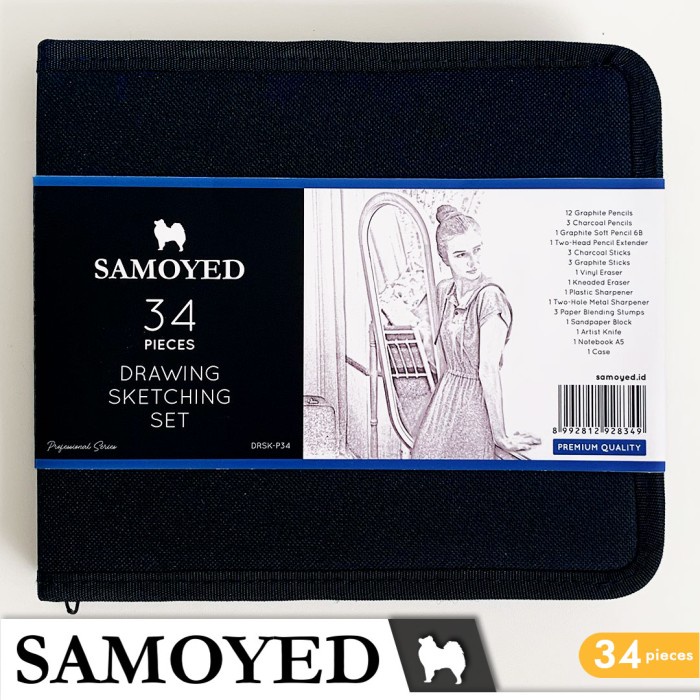 Jual Peralatan Gambar Sketsa / Drawing Sketching Set Samoyed P34 ...