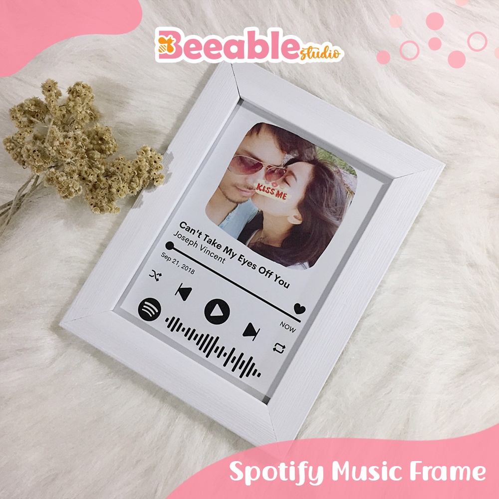 Jual Spotify Music Frame Bisa Di Scan | Bingkai Foto Cetak Foto 5R Kado ...