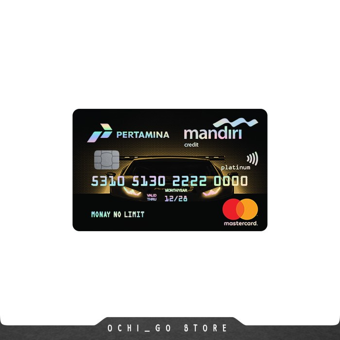 Jual Stiker Atm Garskin Skin Card Custom Bank Mandiri Sticker Kartu Atm ...