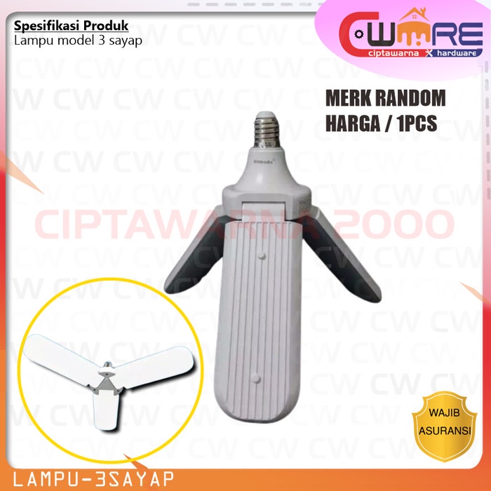 Jual FAN BLADE Lampu Baling-Baling Bohlam Bola LED model Kipas - DBS ...