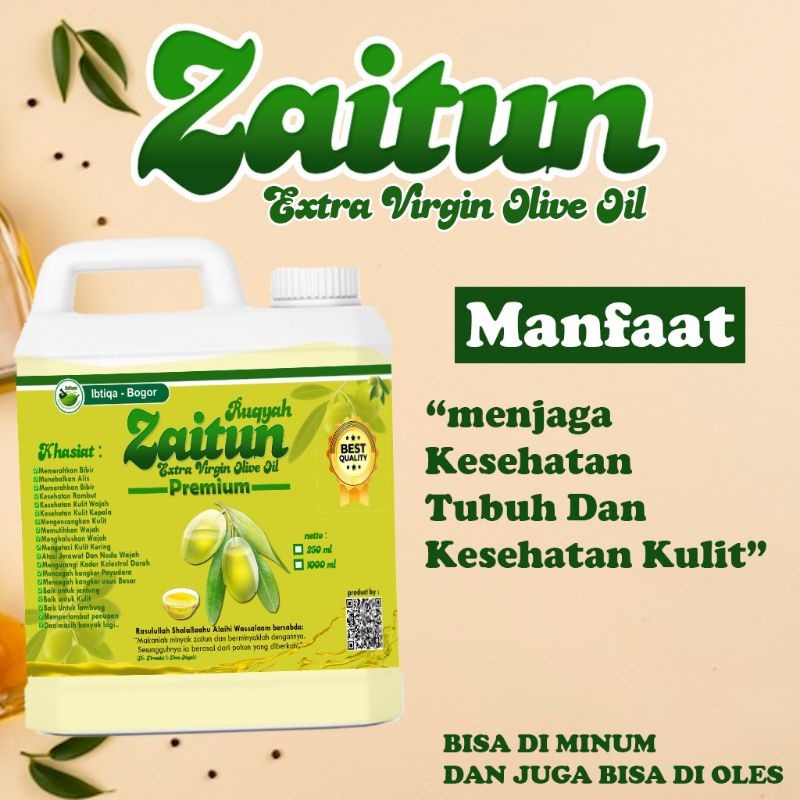 Jual Minyak zaitun ekstra virgin olive oil 1000ml | ibtiqo minyak zaitun premium I MINYAK ZAITUN ...
