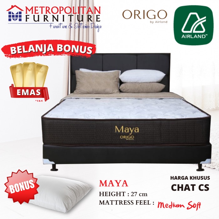 Jual Kasur Springbed Airland Origo Maya Matras Spring bed | Shopee Indonesia