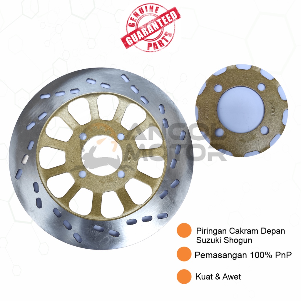 Jual Piringan Cakram Depan Standar Smash Spin Shogun125 Disc Brake ...