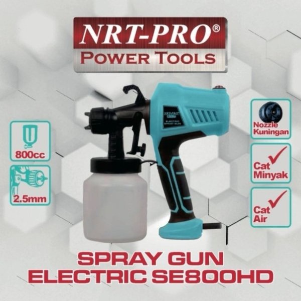 Jual Spray Gun Listrik Electric NRT PRO 800cc Mesin Alat Semprotan Cat ...