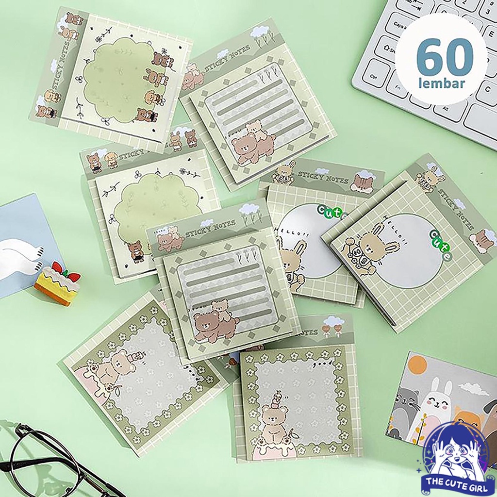 Jual Sticky Note Karakter Kertas Memo 60 Halaman Karakter Lucu ...