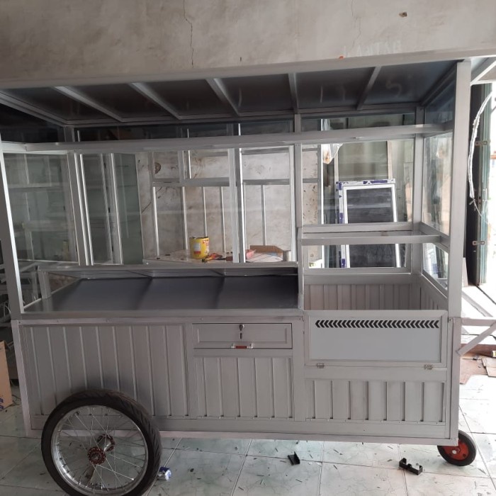 Jual Gerobak / Etalase Gorengan Alumunium | Shopee Indonesia