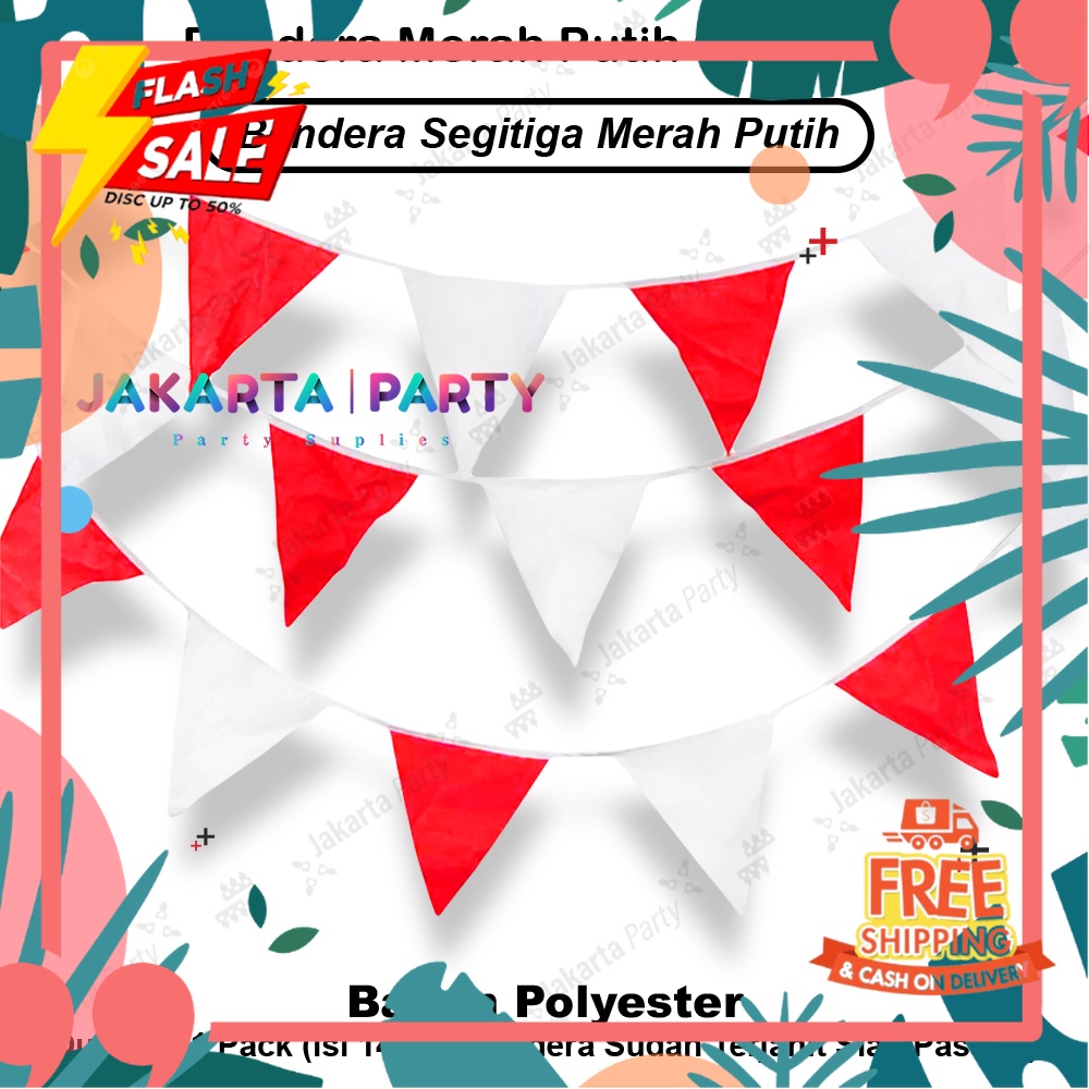 Jual SPESIAL KEMERDEKAAN 17 AGUSTUS // Bendera Kain Merah Putih / Bendera Segitiga Kain / Umbul ...