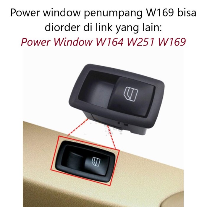 Jual Power Window Jendela Mercedes W169 W245 Mercy Coupe A180 B180 ...