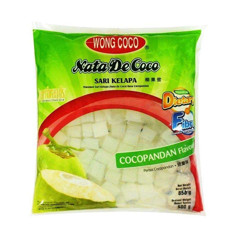 Jual WONG COCO Nata De Coco Cocopandan [850 g/ Pack] | Shopee Indonesia