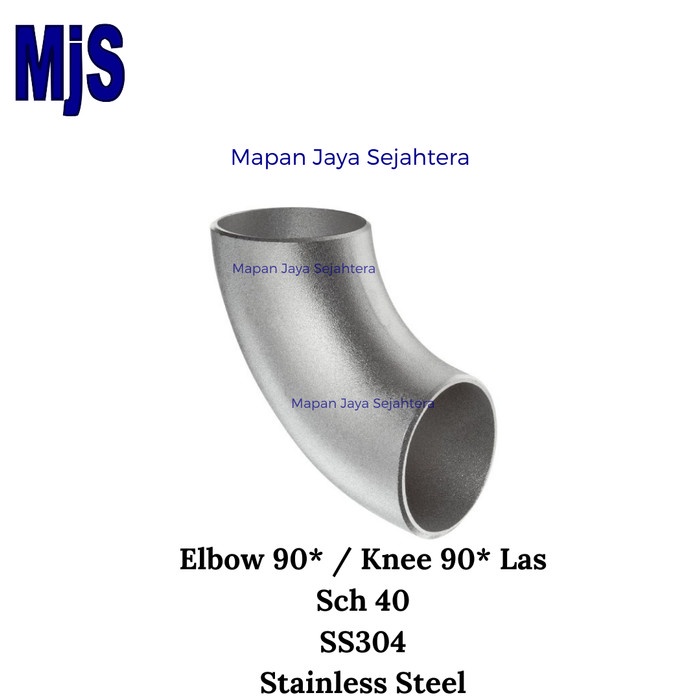 Jual Elbow 90 Dia. 3" / Knee 90* Sch 40 SS304 Stainless Steel - MJS ...