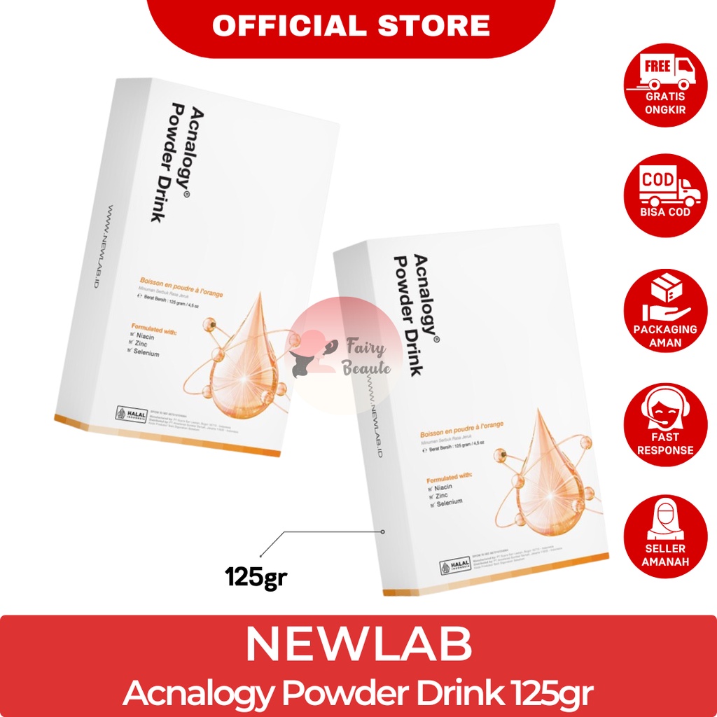 Jual Newlab Acnalogy Powder Drink Obat Minum Jerawat Minuman ...