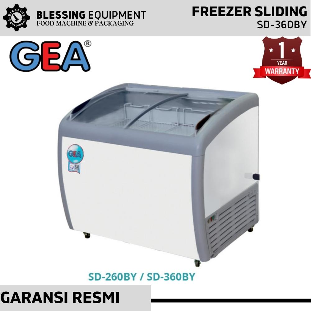 Jual FREEZER GEA SD-360BY KACA FREEZER 2 PINTU GESER SLIDING CURVE ...
