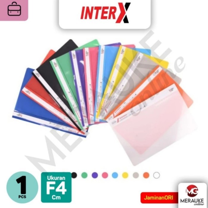 Jual InterX Business File / Map Plastik Snel Folio (F4) | Shopee Indonesia