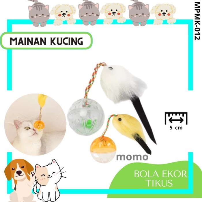 Jual Mainan Kucing Bola Kerincing Dengan Ekor Tikus | Shopee Indonesia