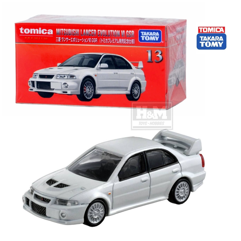 Jual Tomica Premium 13 Mitsubishi Lancer Evolution VI GSR White ...