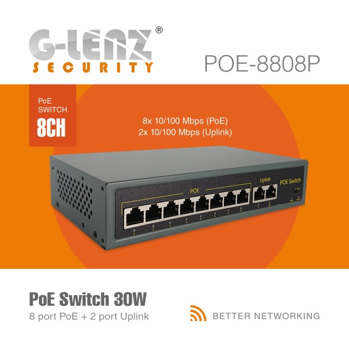Jual CCTV POE SWITCH 8 PORT UNTUK CCTV IP CAMERA | Shopee Indonesia