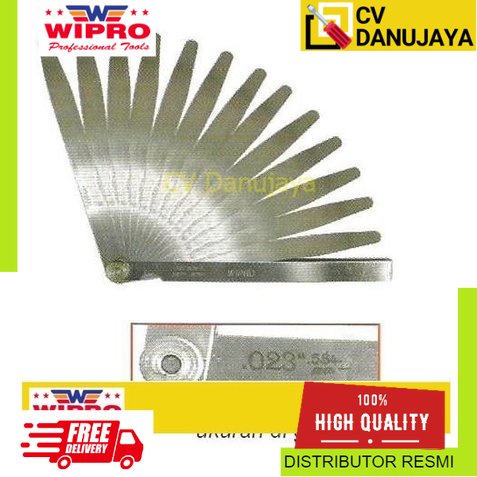 Jual Fuller Gauge Alat Ukur Size 4 Inch 13 Blade - Wipro FG0413 | Shopee Indonesia