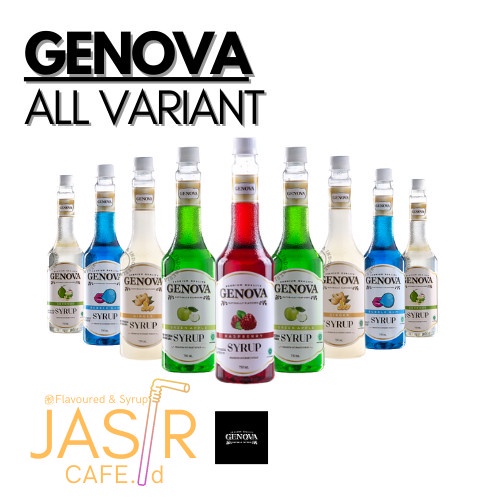 Jual Genova Syrup All Varian 750 ml I Sirup Minuman | Shopee Indonesia