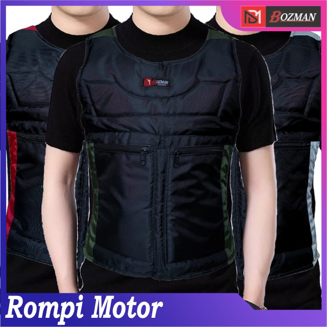 Jual Rompi Motor Pelindung Dada Tahan Angin Model Lipat Tas Smart Vest ...