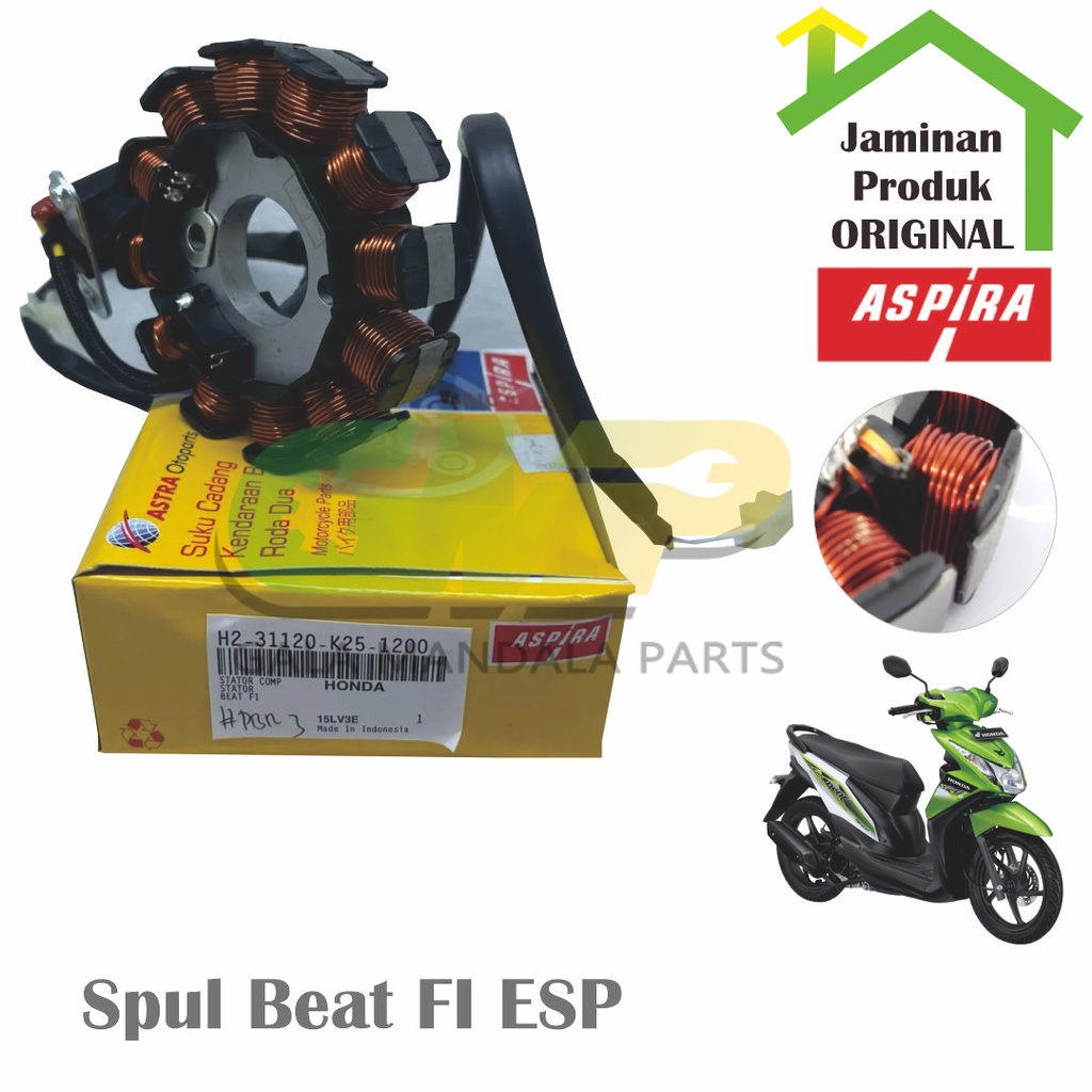 Jual Aspira Spul Beat FI K25 Stator Comp Magnet Pulser Spull Motor ...