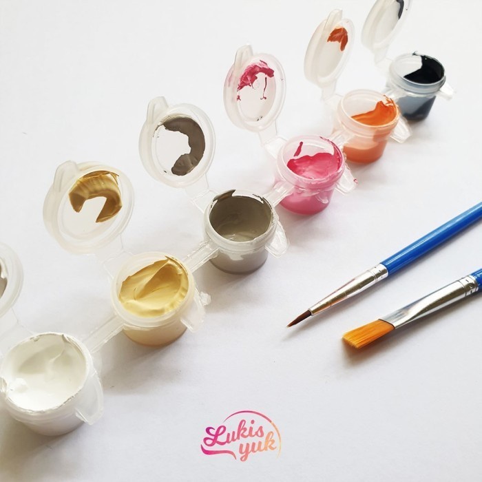 Jual Paint by Numbers 15x15 cm - Painting kit - by Lukis Yuk - Wavy ...