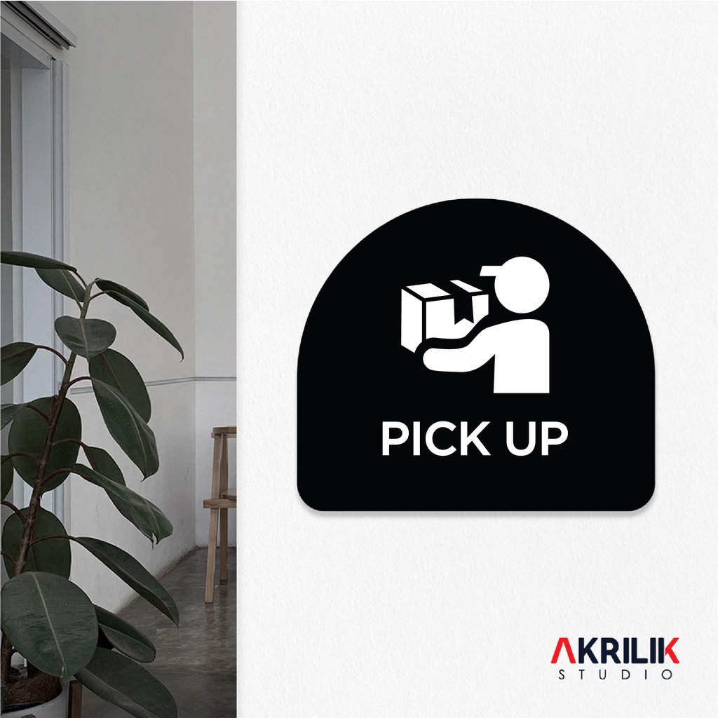 Jual Sign Board Akrilik Pick Up Papan Acrylic Signage Tempel Dinding ...