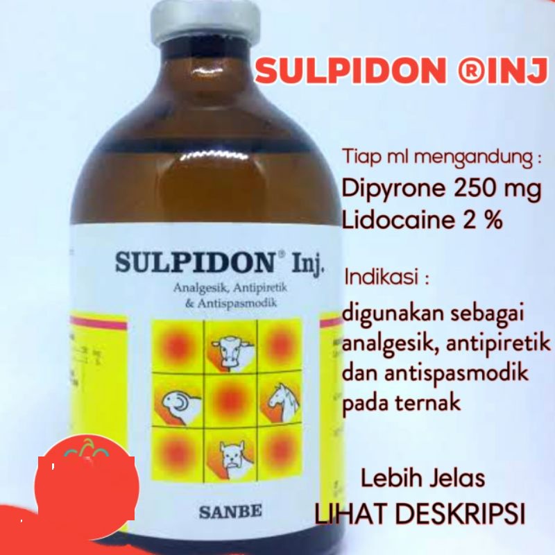 Jual JUAL SULPIDON 50ML 100ML SANBE OBAT PEREDA SAKIT HEWAN ANALGESIK ...