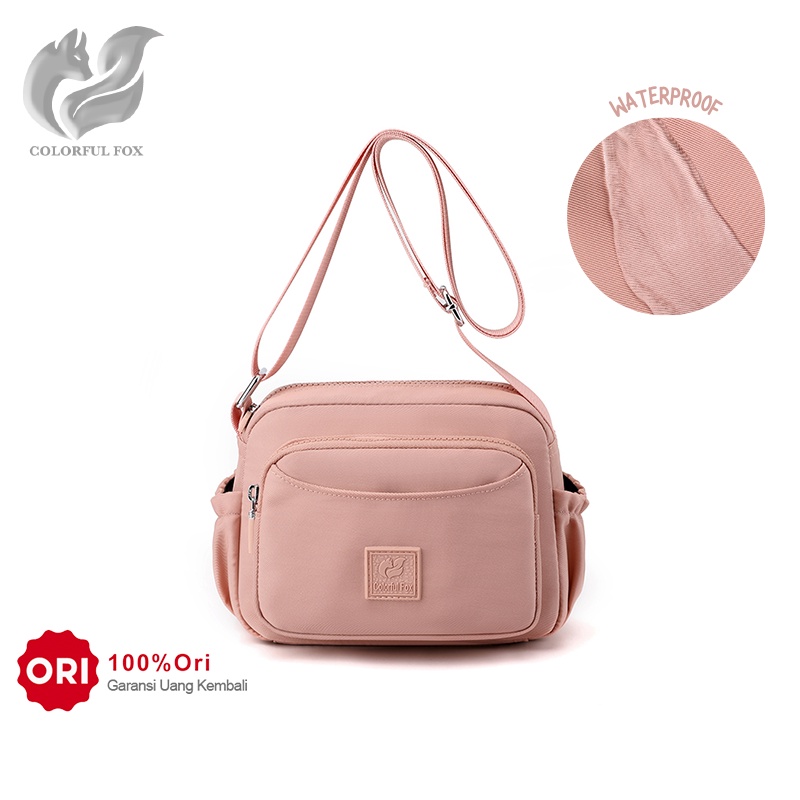 Jual Tas Selempang Wanita COLORFUL FOX 0411 Sling Bag Wanita Bahan Anti ...