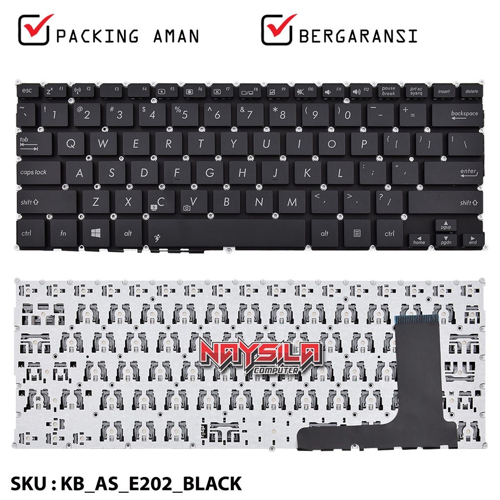 Jual Keyboard Asus E201NA E202 E202M E202MA E202S E202SA E203 TP201SA HITAM E202 E202m E203 ...