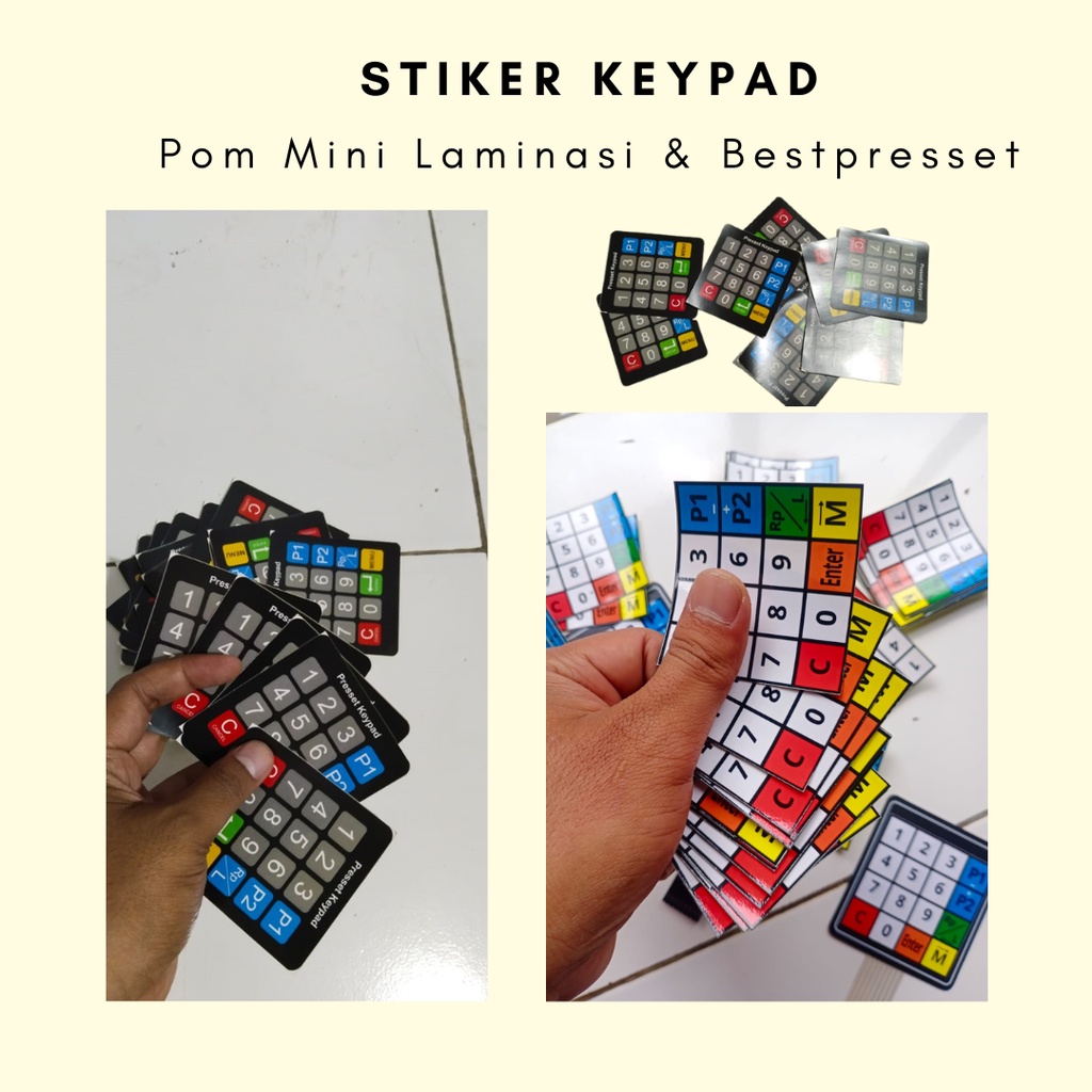 Jual Stiker Variasi Keypad Pom Mini Pertamini | Shopee Indonesia