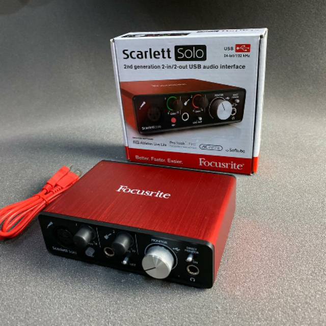 Jual Interface focusrite scarlet SOLO GEN 2 BRAND NEW | Shopee Indonesia