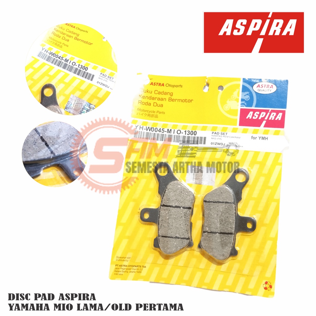 Jual Disc Pad Aspira Yamaha Mio Lama Pertama 5TL Kampas Rem Cakram ...