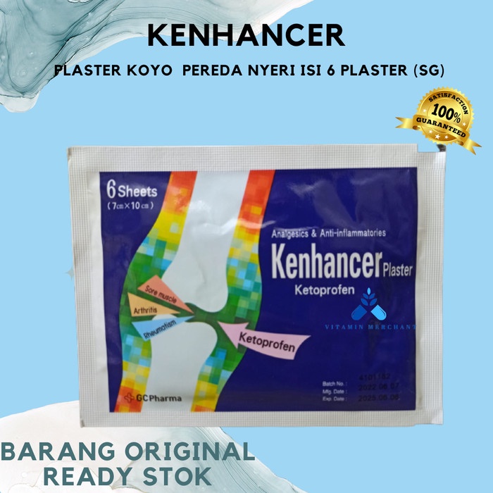 Jual Kenhancer plaster koyo pereda sakit nyeri isi 6 plaster (SG ...